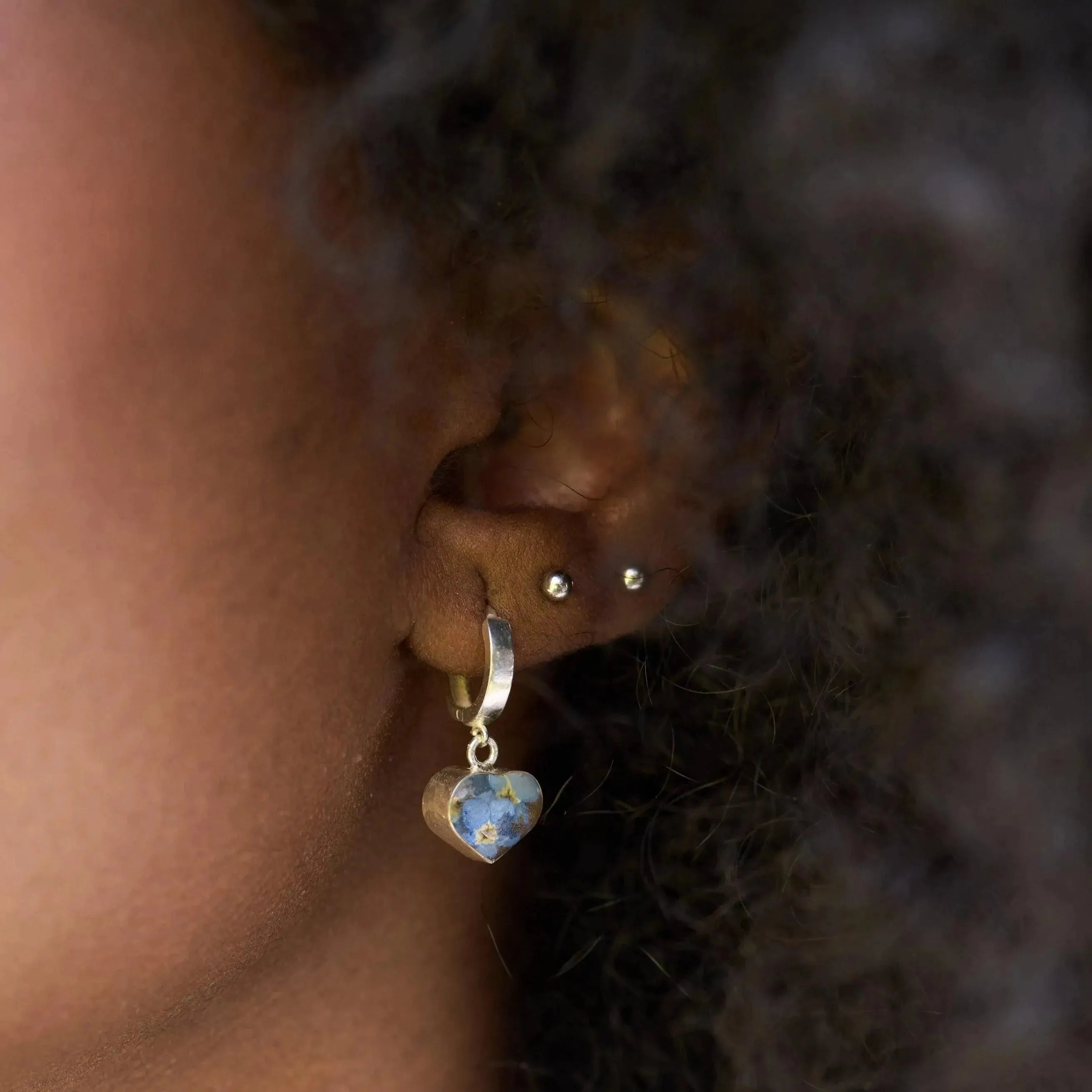 Real Flower Earrings | Sterling Silver | Shrieking Violet®
